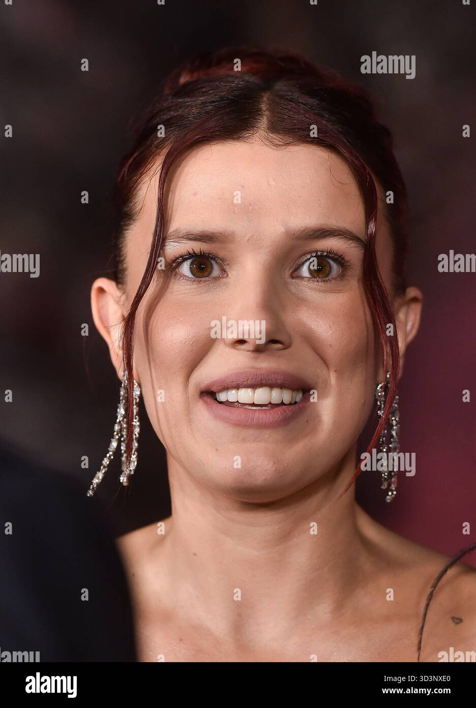 Millie Bobby Brown arriving to the “Stranger Things 5’” world premiere ...