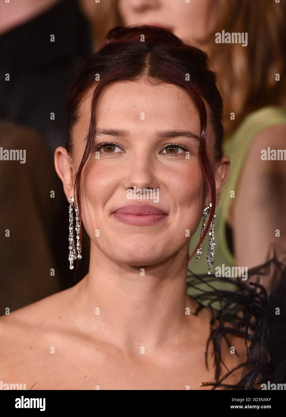 Millie Bobby Brown arriving to the “Stranger Things 5’” world premiere ...
