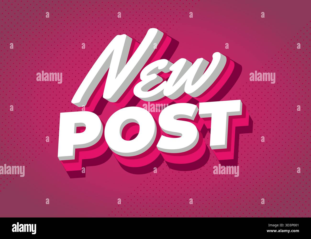 New post. Stylish announcement layout with bold typography and vibrant ...