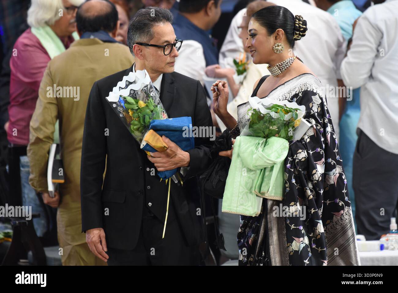 Film Director Sujoy Ghosh and Actress Paoli Dam attend the inauguration ...