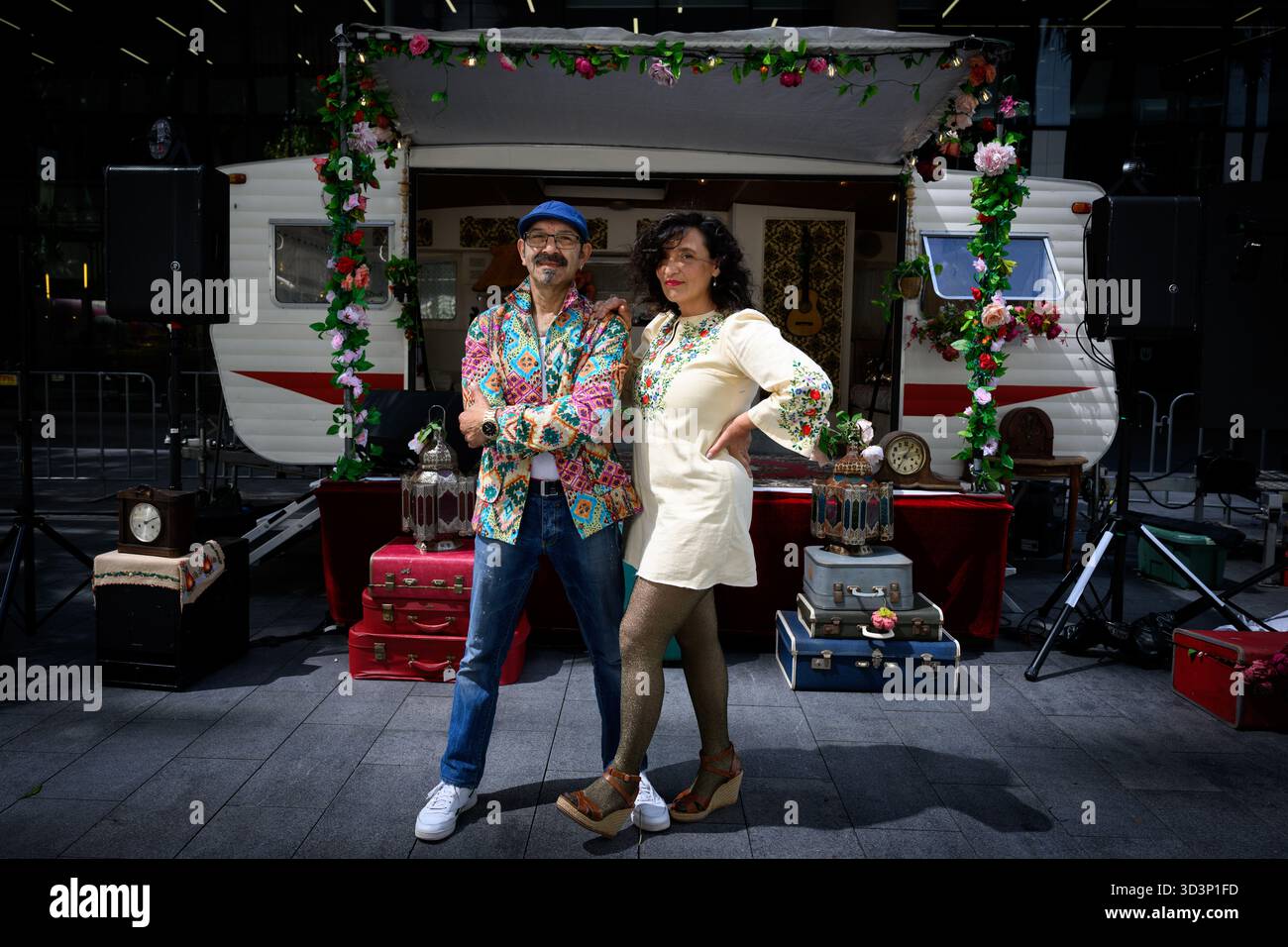 Sarah Bedak (right) and Nenad Radic of Lolo Lovina pose for a ...