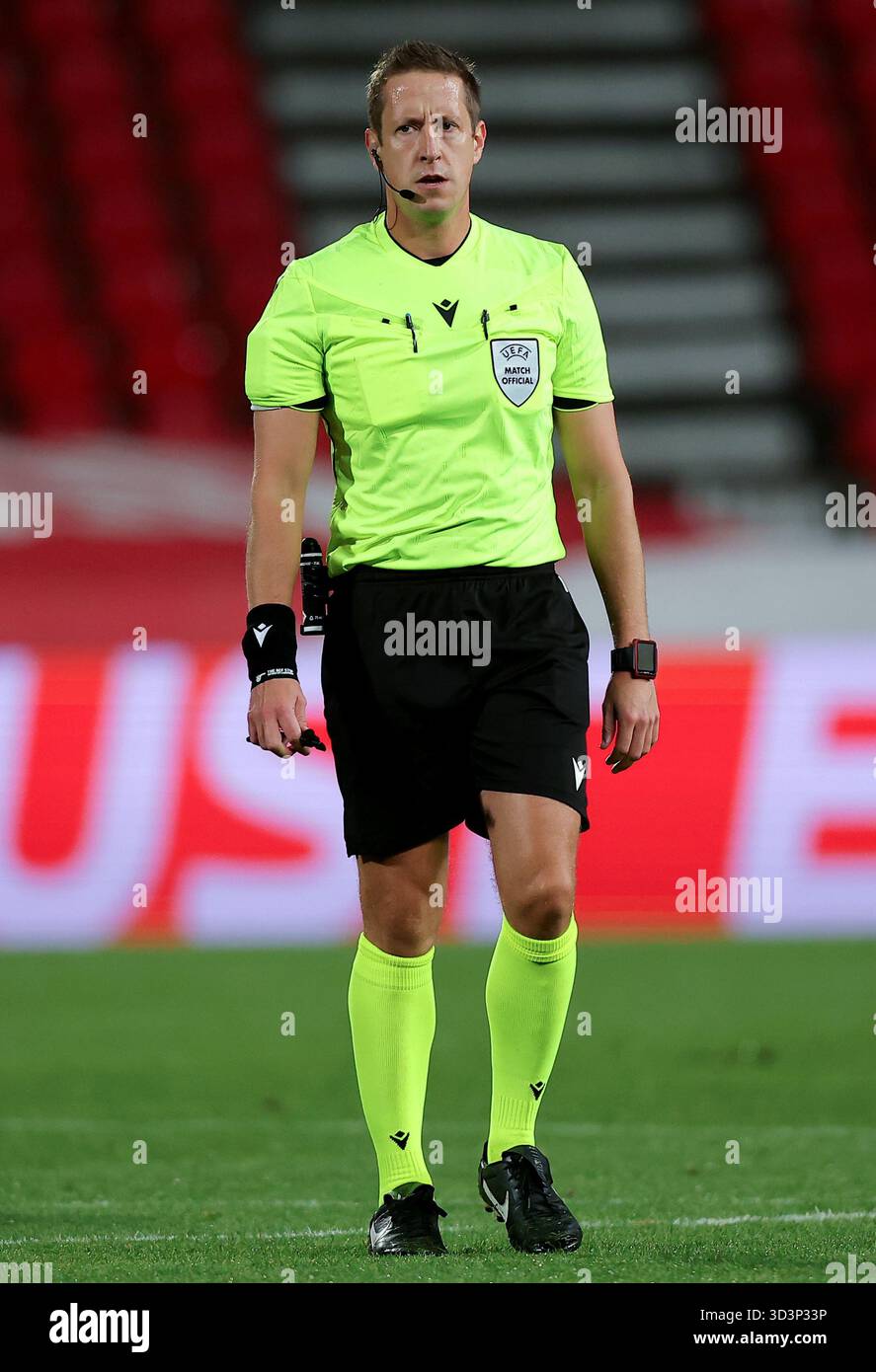 Belgrade, Serbia. 6th Nov, 2025. Referee John Brooks during the UEFA ...