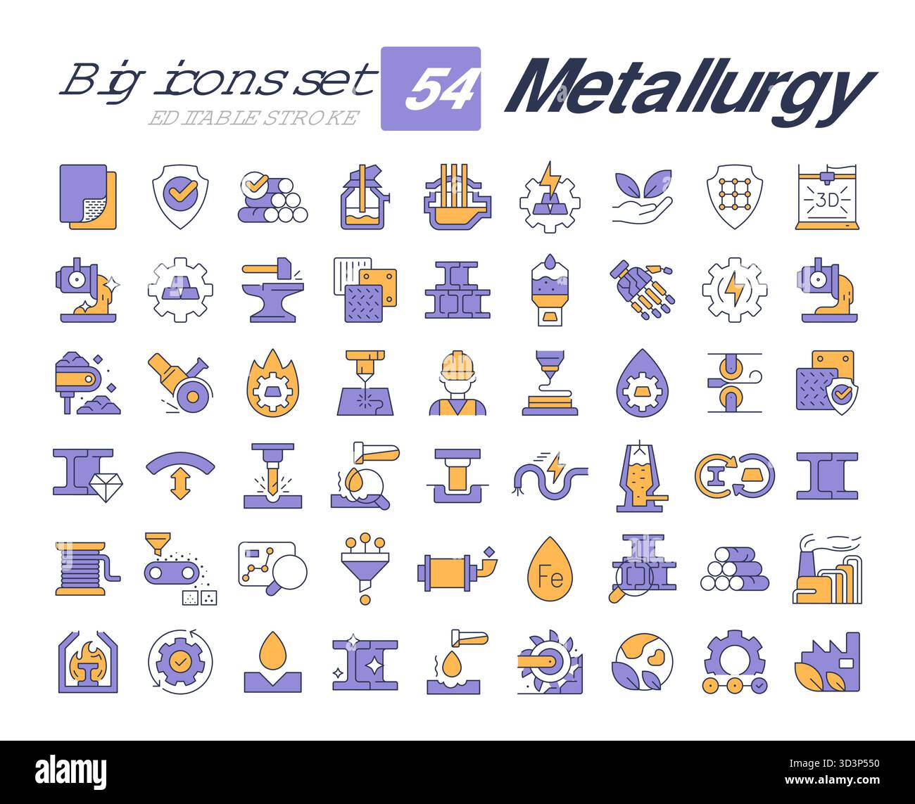 Metallurgy industry cartoon vector Stock Vector Images - Alamy