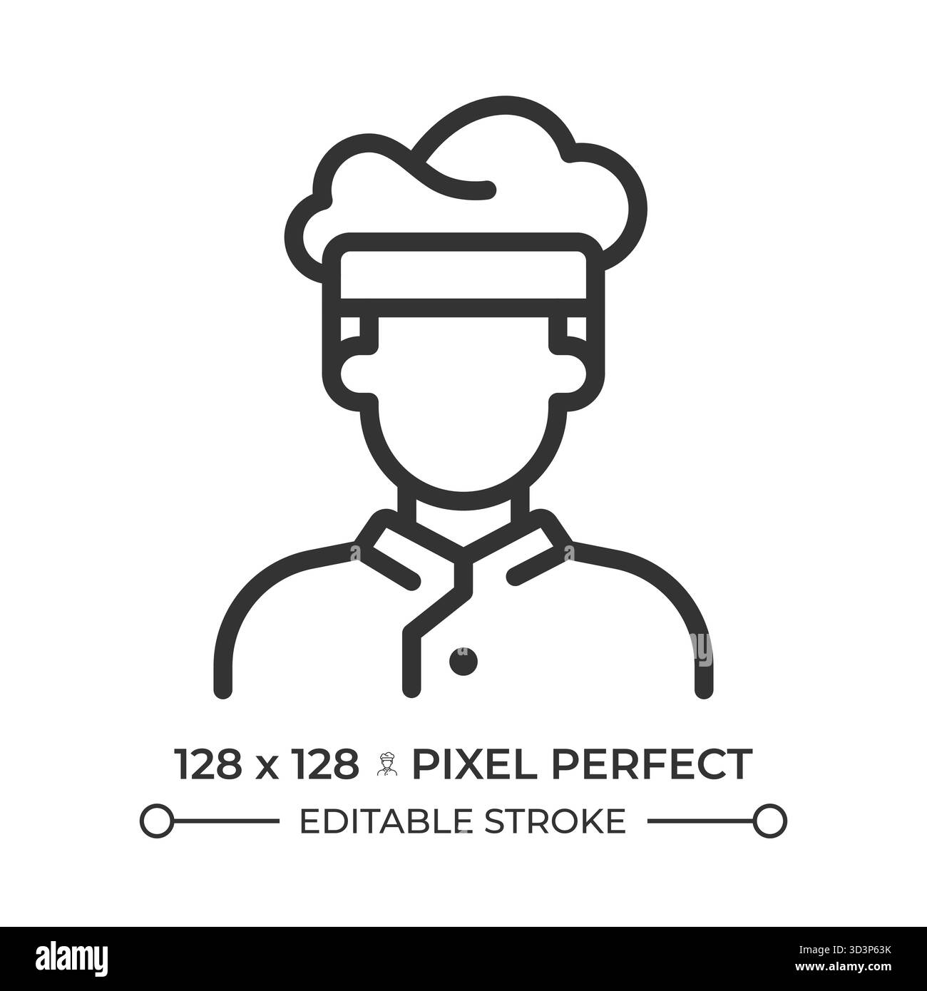 Male chef line Black and White Stock Photos & Images - Alamy