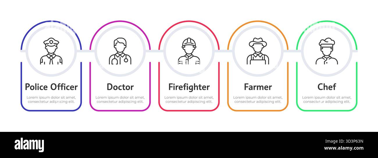 Career day infographic rounded shapes Stock Vector Image & Art - Alamy