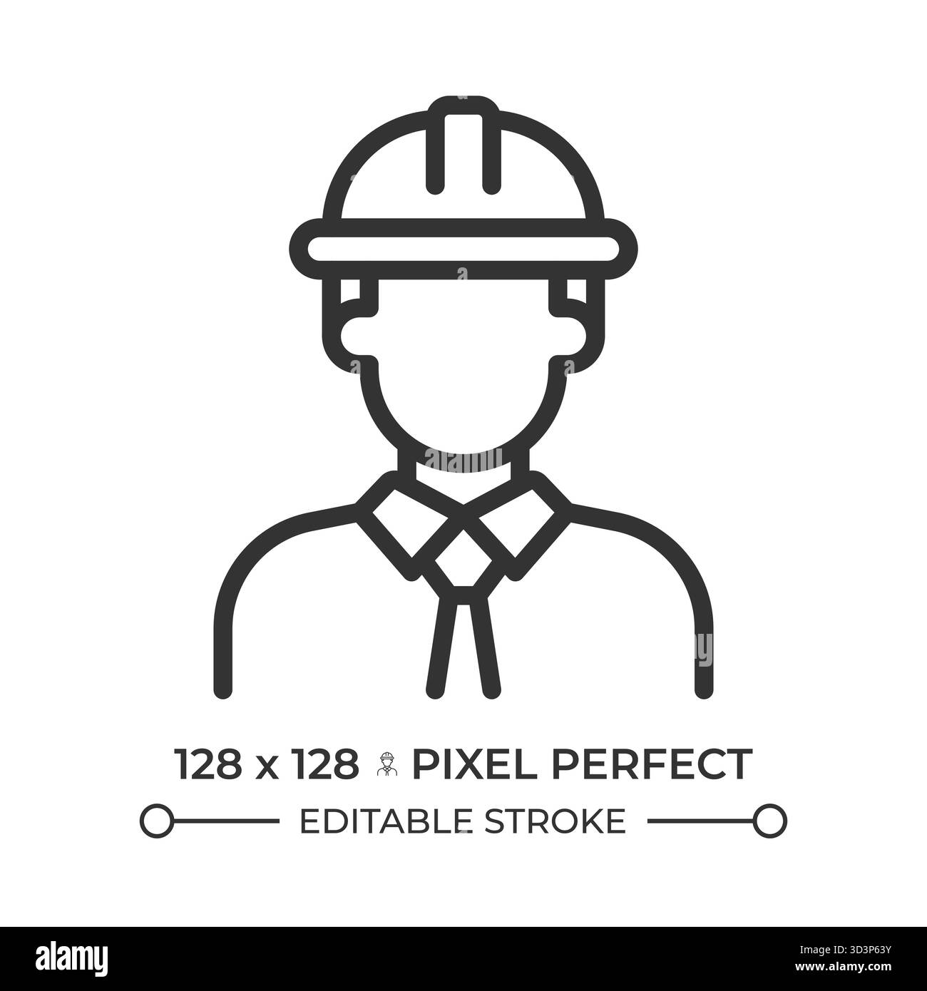 Male professional engineer technician Black and White Stock Photos ...