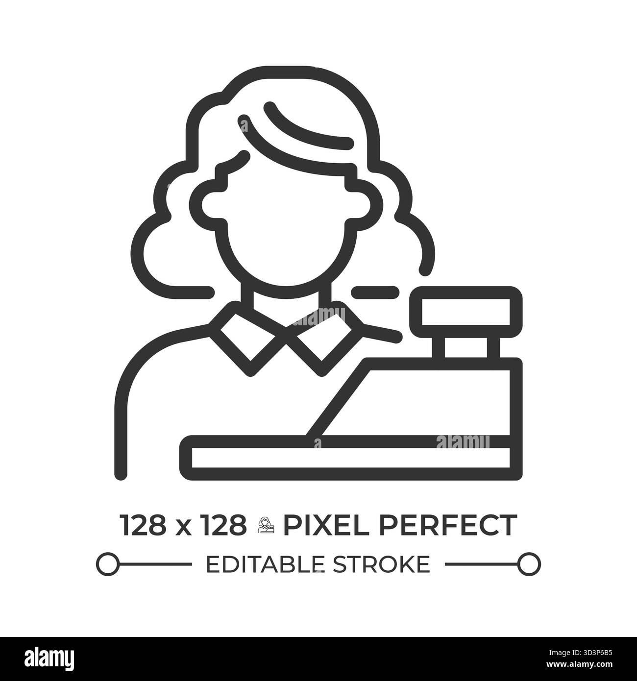 Store employee cashier Cut Out Stock Images & Pictures - Alamy