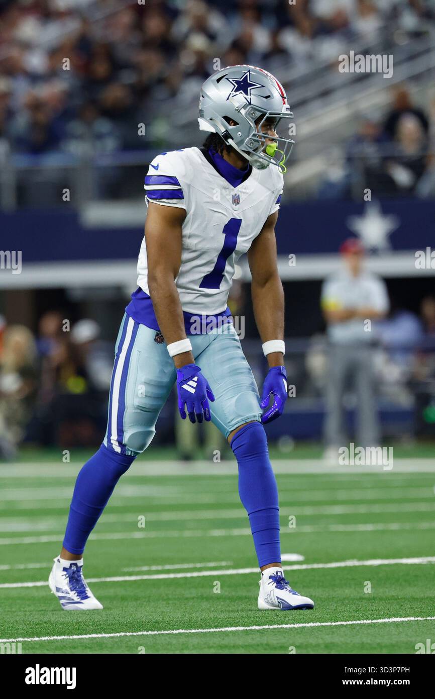Dallas Cowboys wide receiver Jalen Tolbert (1) lines up for the snap ...
