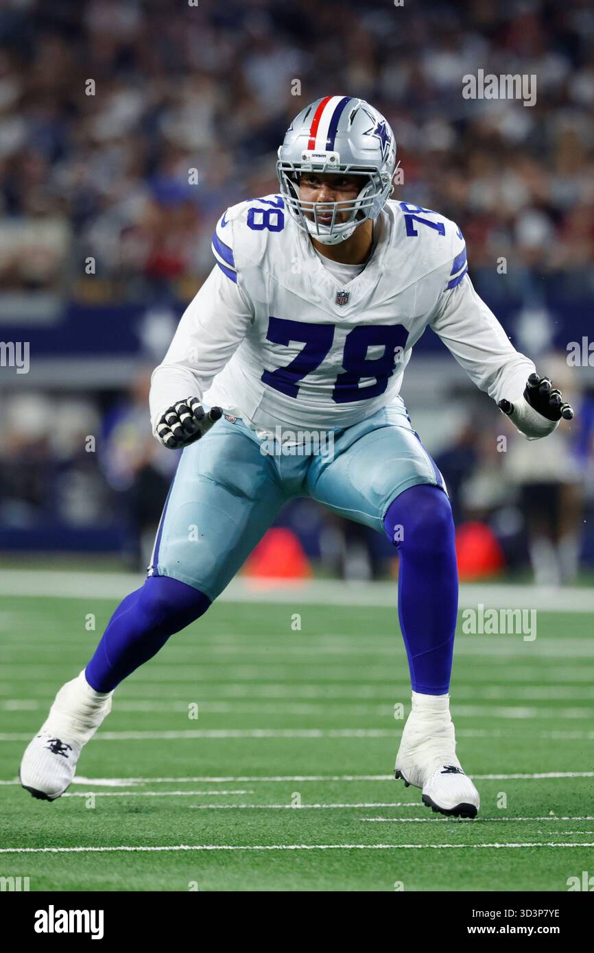 Dallas Cowboys offensive lineman Terence Steele (78) looks to block ...