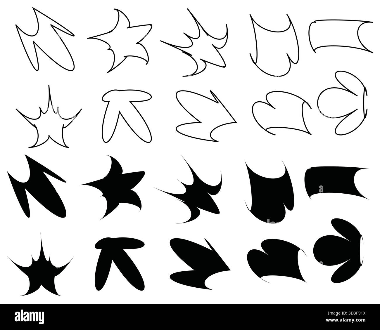 Abstract shapes blend Stock Vector Images - Alamy