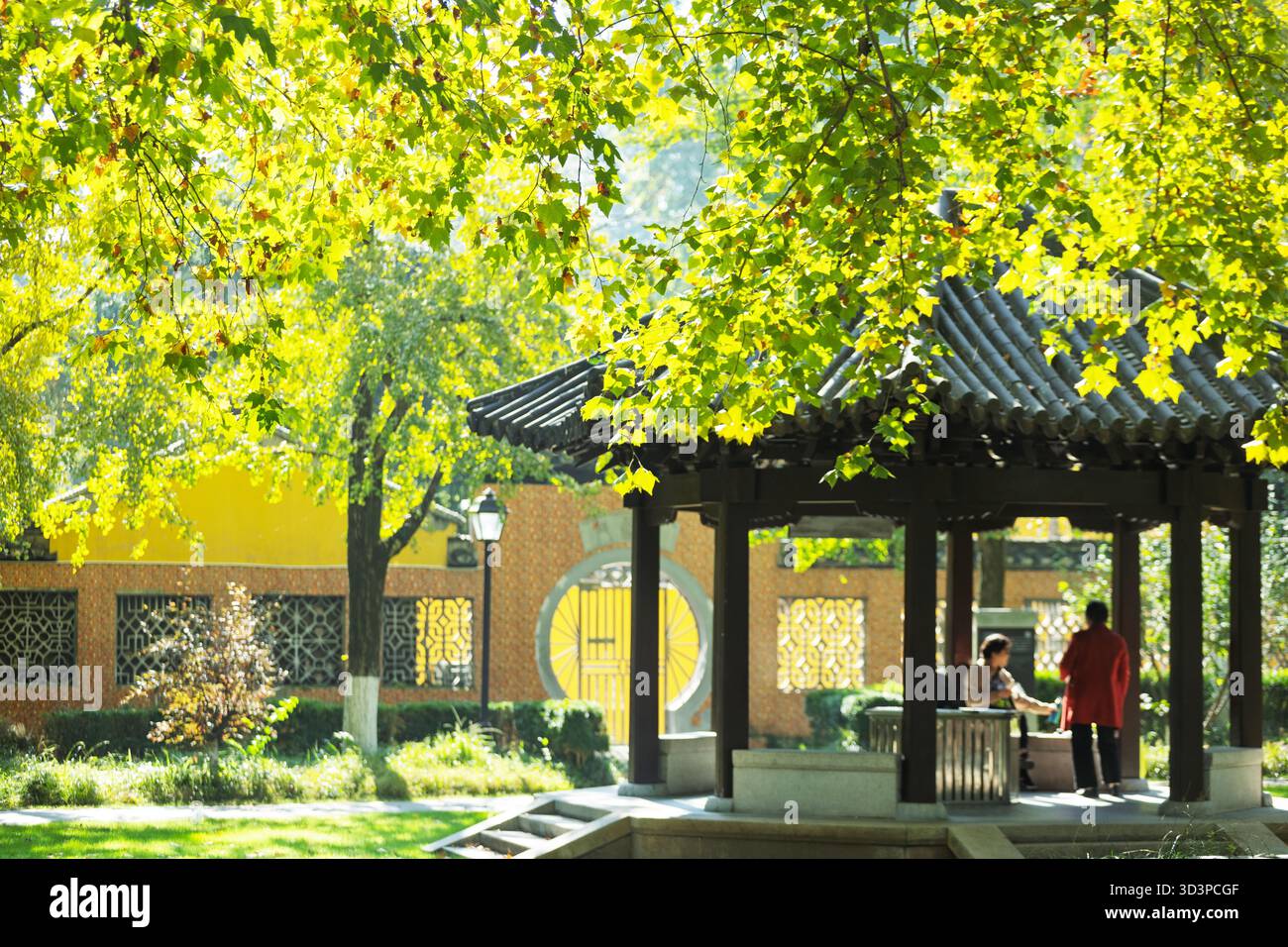 Autumn scenery at the Yuhuatai scenic area in Nanjing City, east China ...
