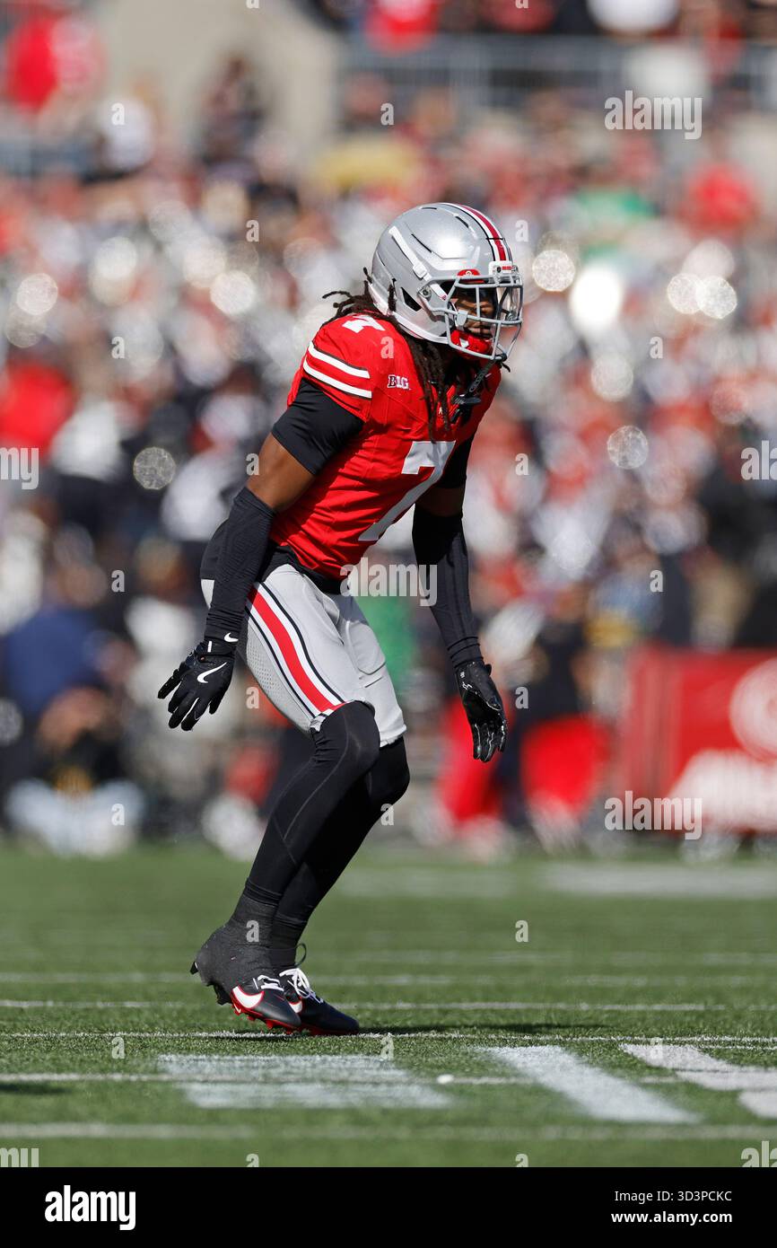 COLUMBUS, OH - NOVEMBER 01: Jermaine Mathews Jr. #7 of the Ohio State ...