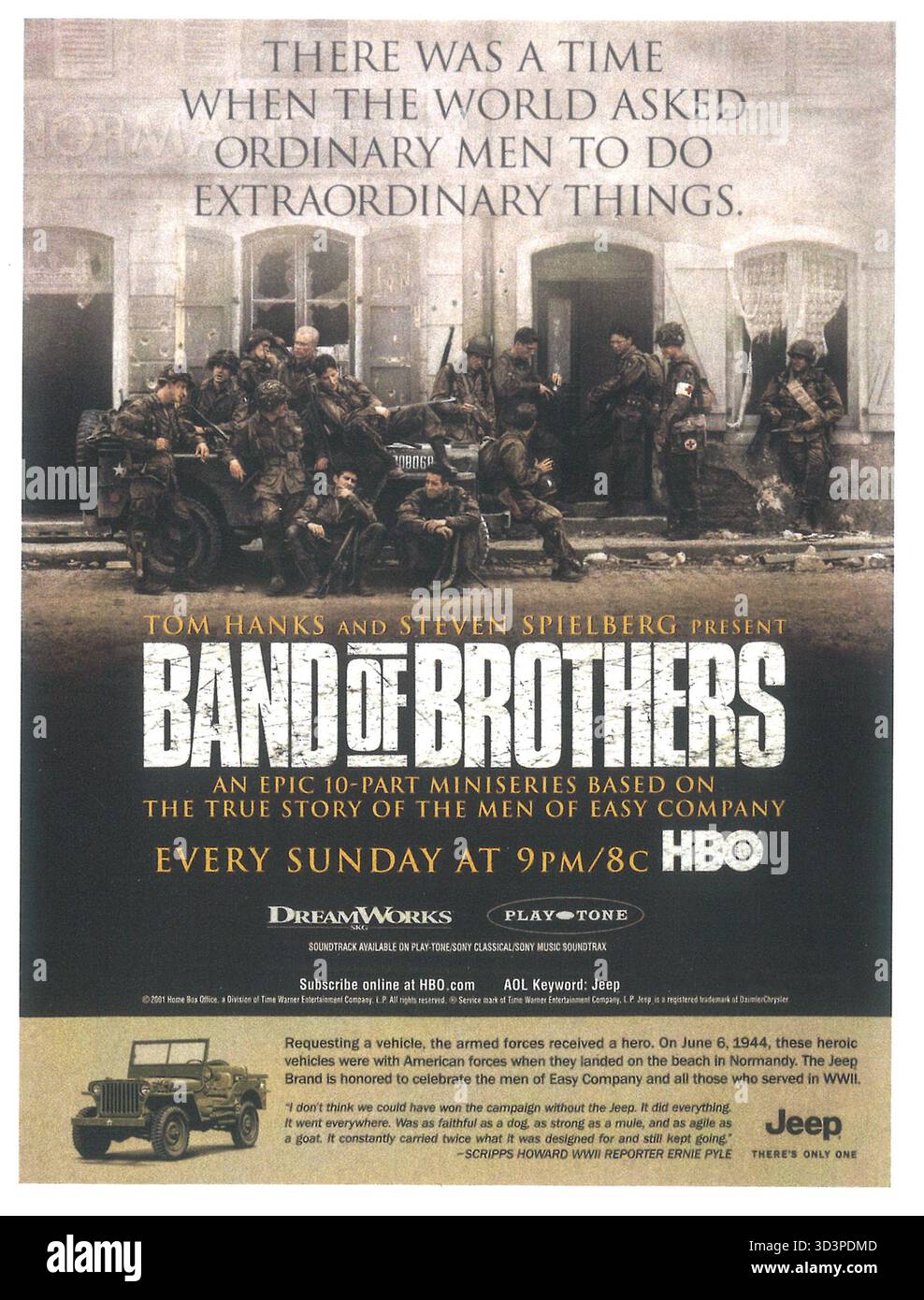 2001 Band of Brothers HBO miniseries promo. The series was created by ...