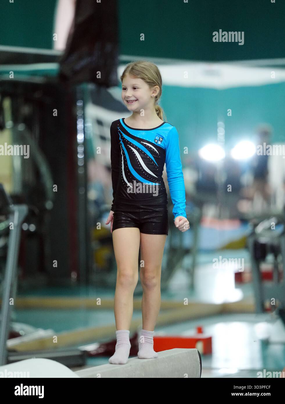 Young gymnasts training at Premier Gymnastics academy in Qatar. They ...