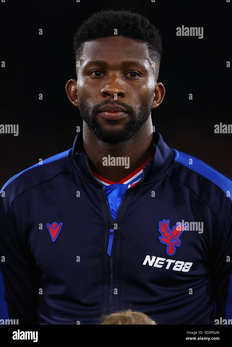 London, England, 6th November 2025. Jefferson Lerma of Crystal Palace lines up ahead of the ...