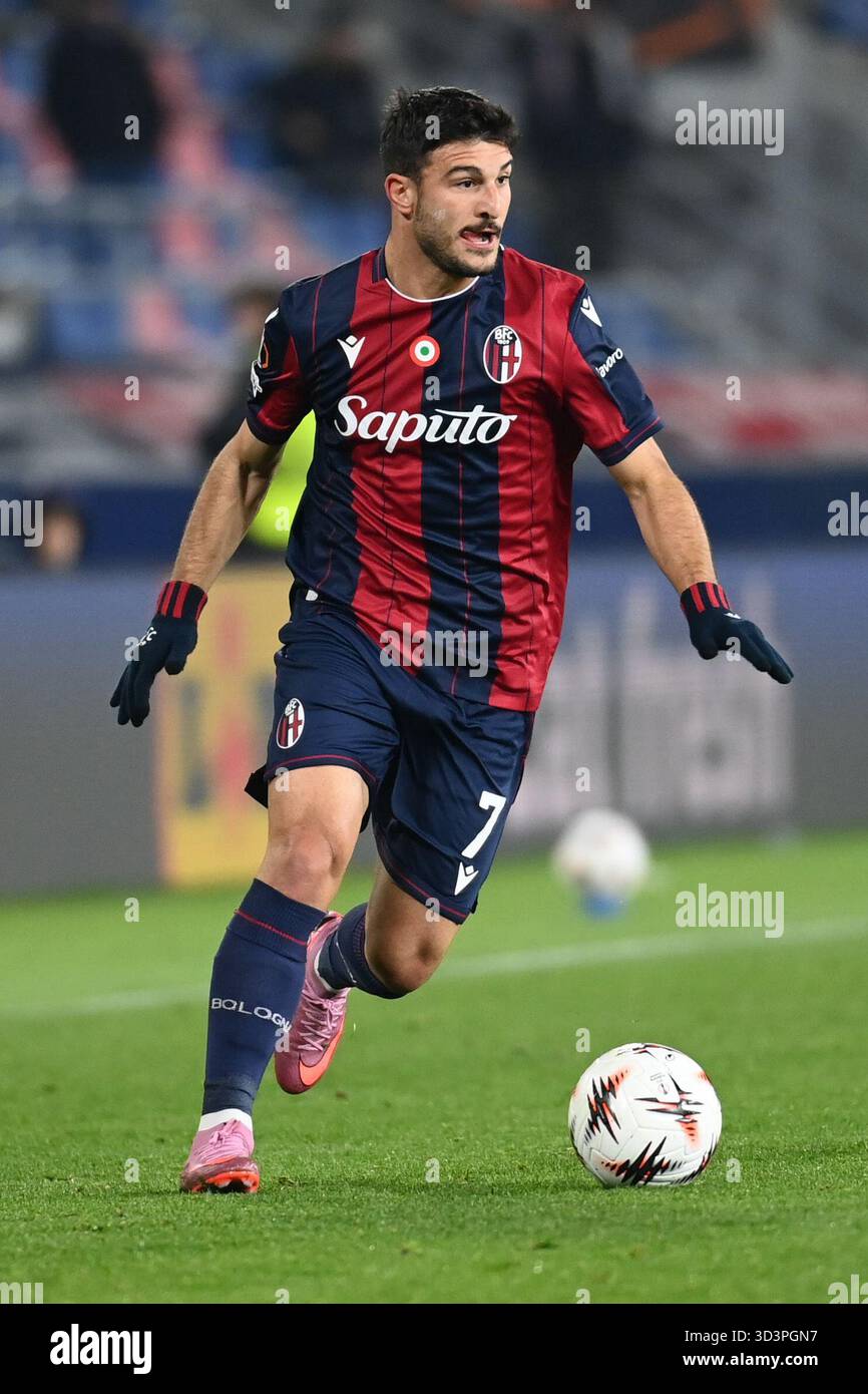 Riccardo Orsolini (Bologna Fc) in action during Bologna FC vs SK Brann ...