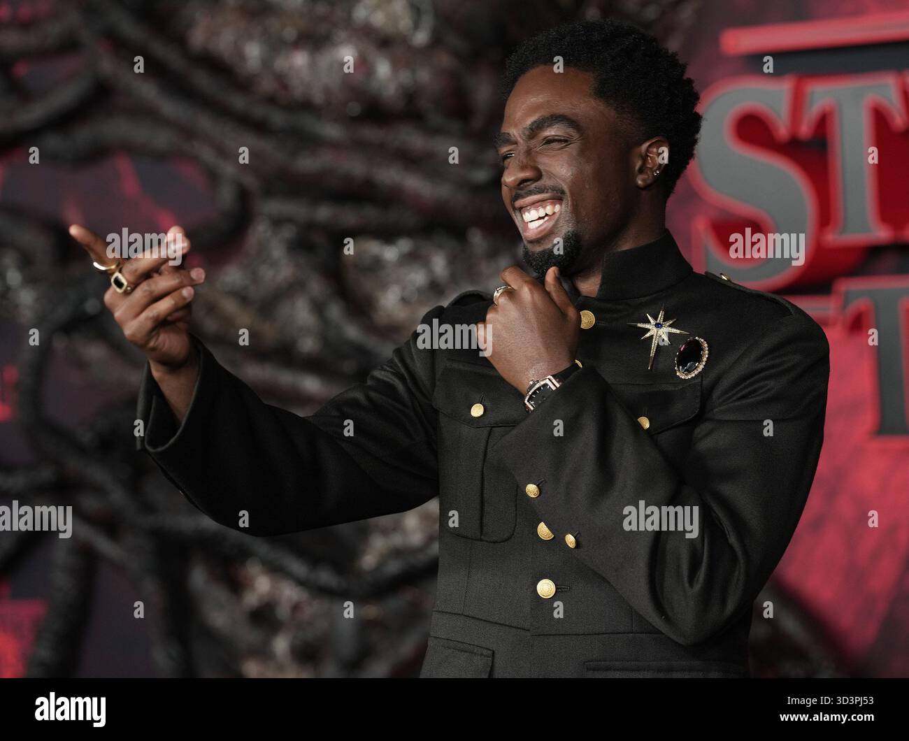 Caleb McLaughlin arrives at the Netflix's STRANGER THINGS Season 5 ...