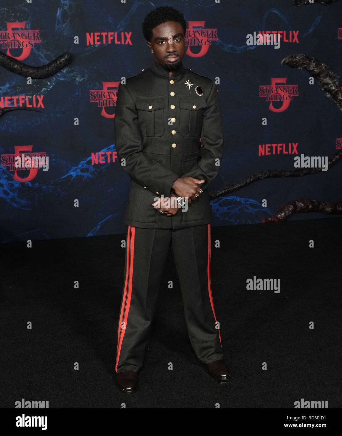 Caleb McLaughlin arrives at the Netflix's STRANGER THINGS Season 5 ...