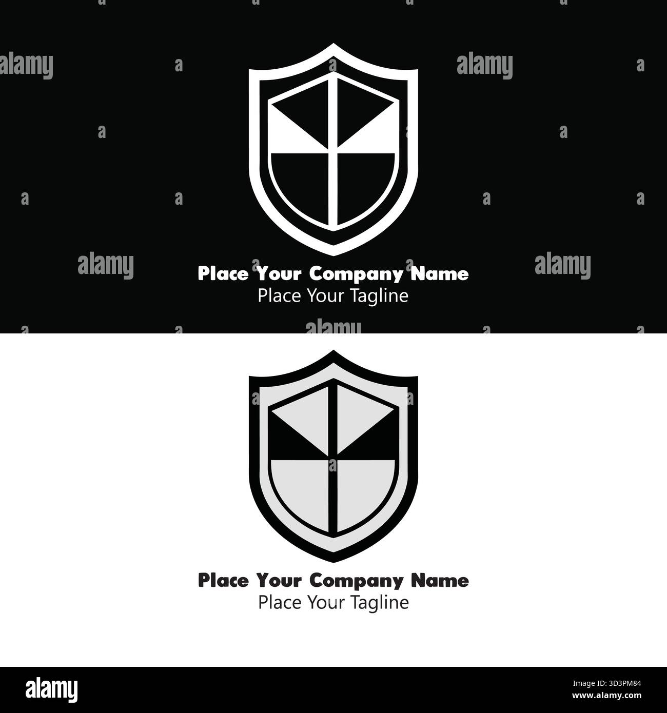 Shield protection logo in hi-res stock photography and images - Alamy