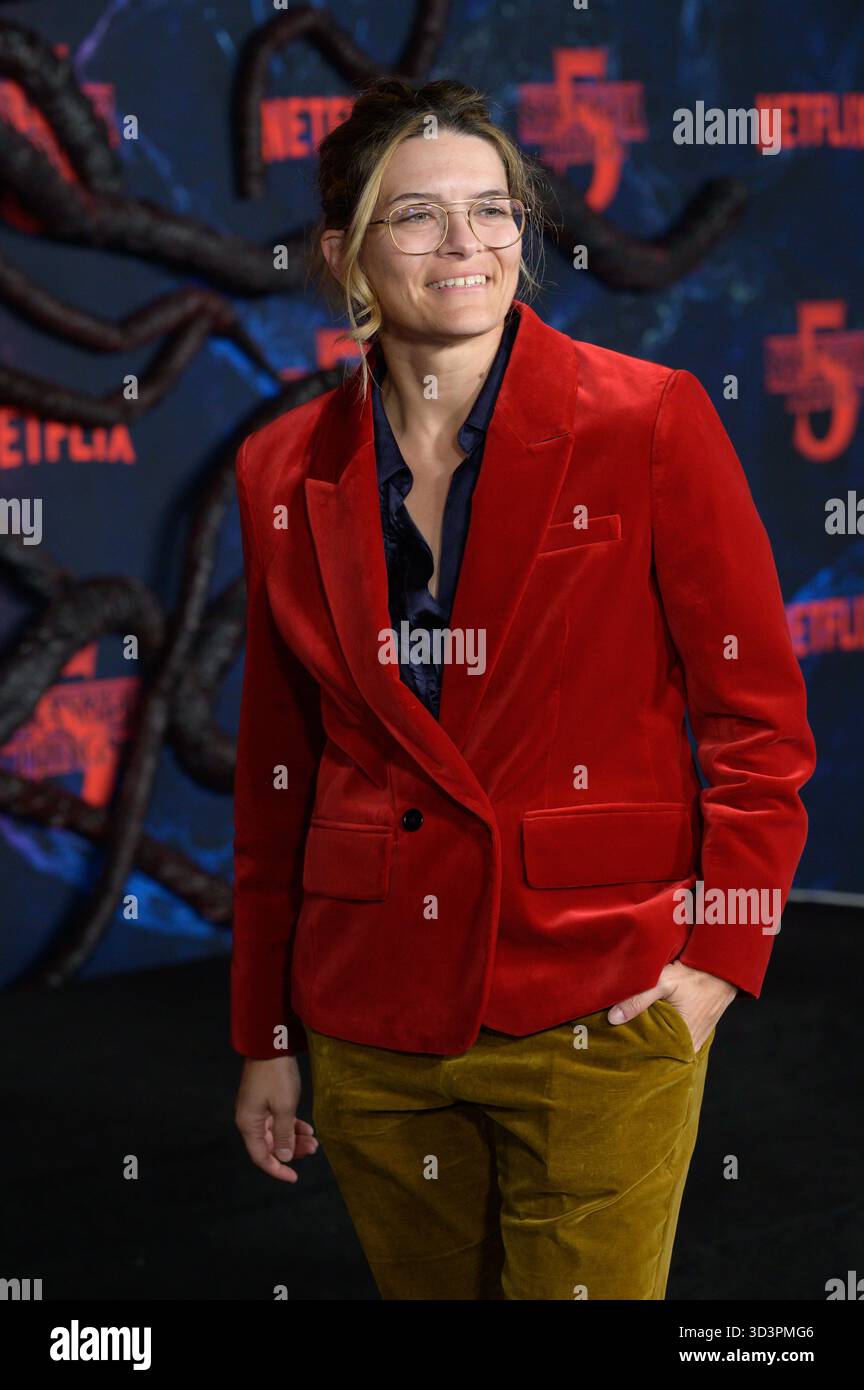 LOS ANGELES, USA. November 06, 2025: Hilary Leavitt at the premiere for ...