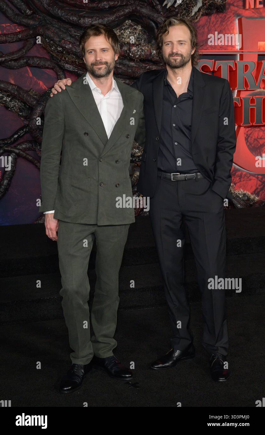 LOS ANGELES, USA. November 06, 2025: Ross Duffer & Matt Duffer at the ...