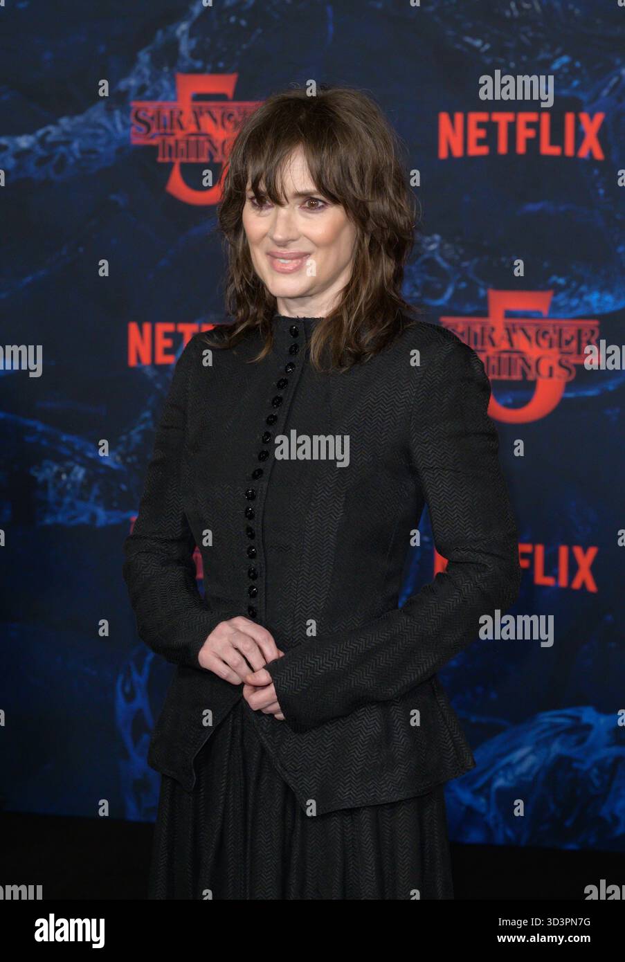 LOS ANGELES, USA. November 06, 2025: Winona Ryder at the premiere for ...