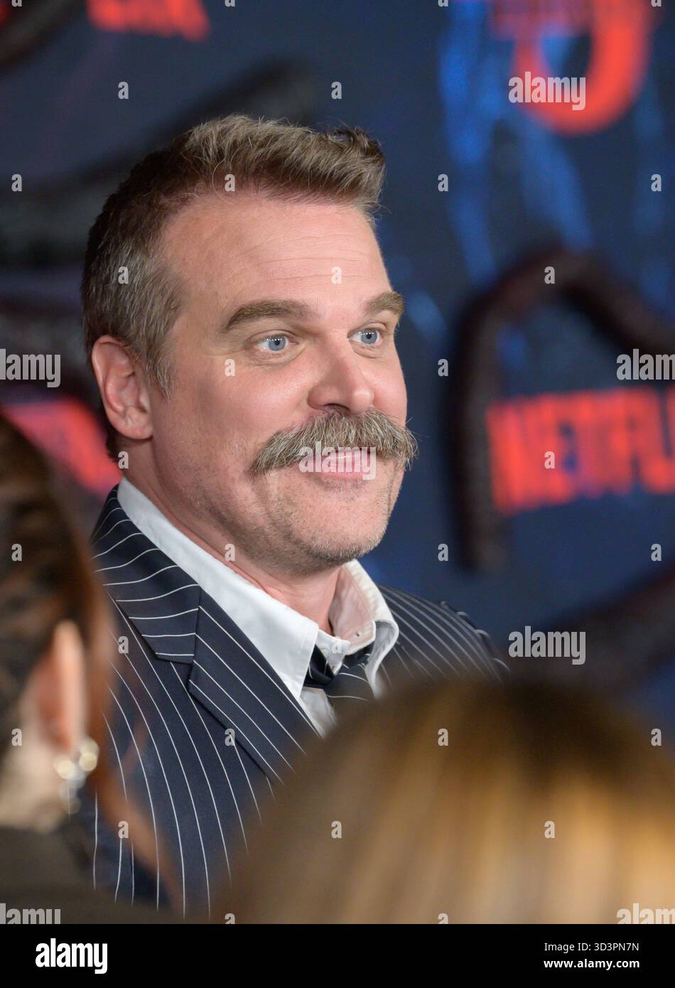 LOS ANGELES, USA. November 06, 2025: David Harbour at the premiere for ...