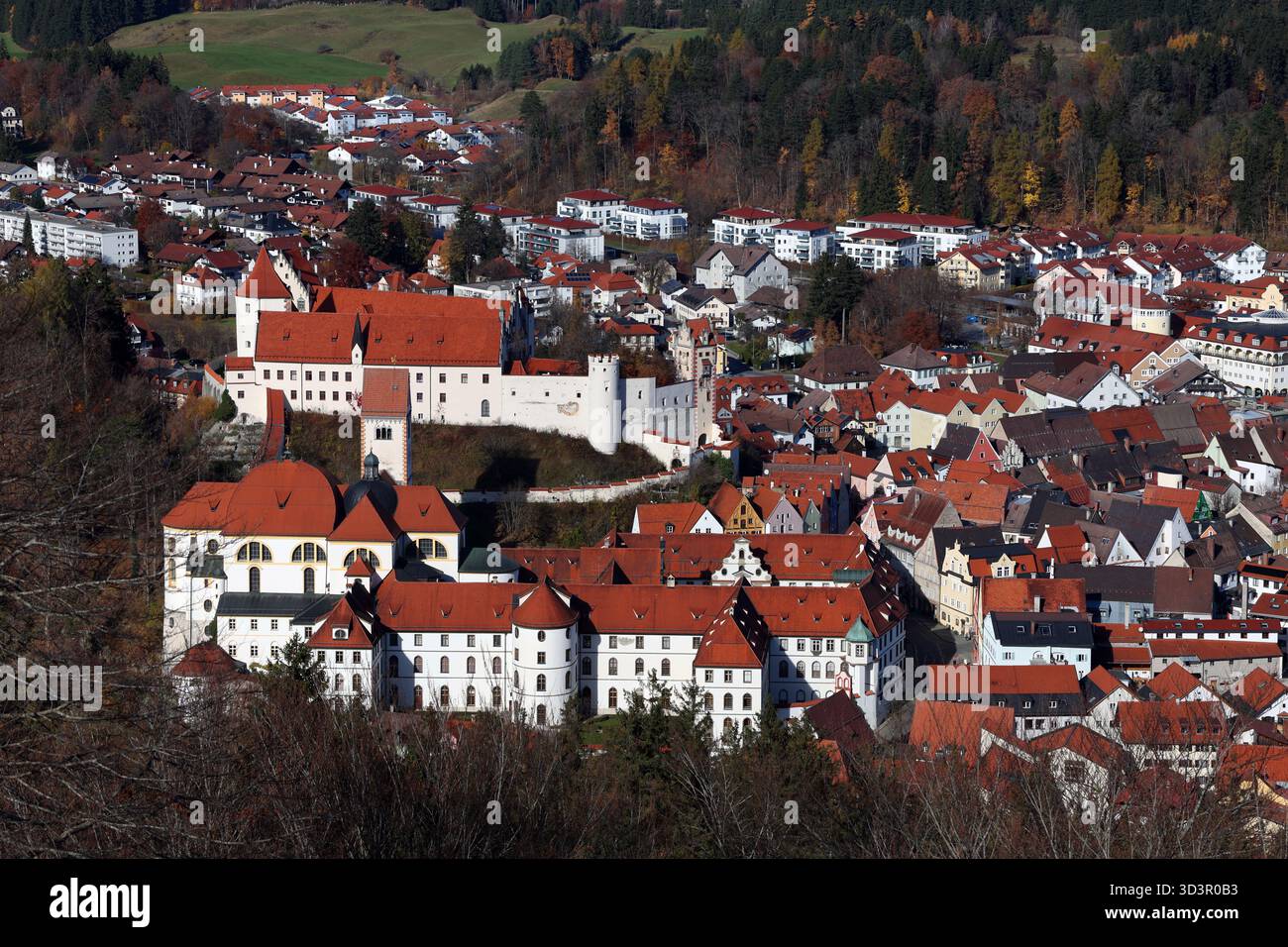 PRODUCTION - 06 November 2025, Bavaria, Füssen: View of the former ...