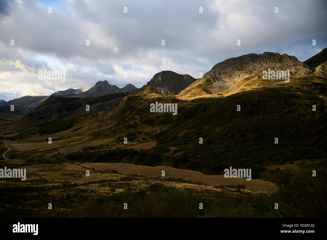 Stunning view riano mountains hi-res stock photography and images - Alamy