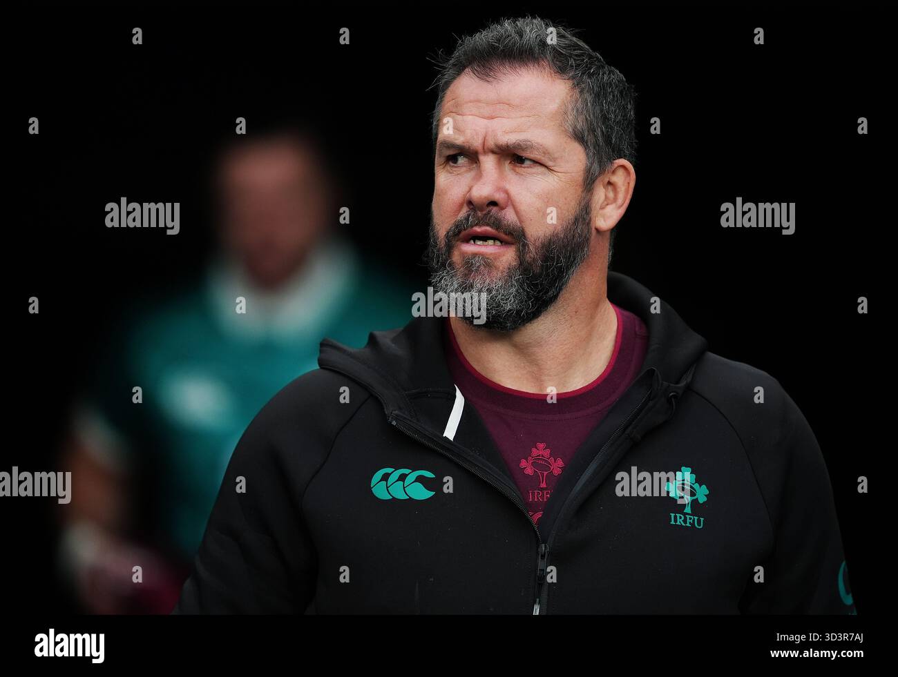 Ireland head coach Andy Farrell arrives for the captain's run at the ...
