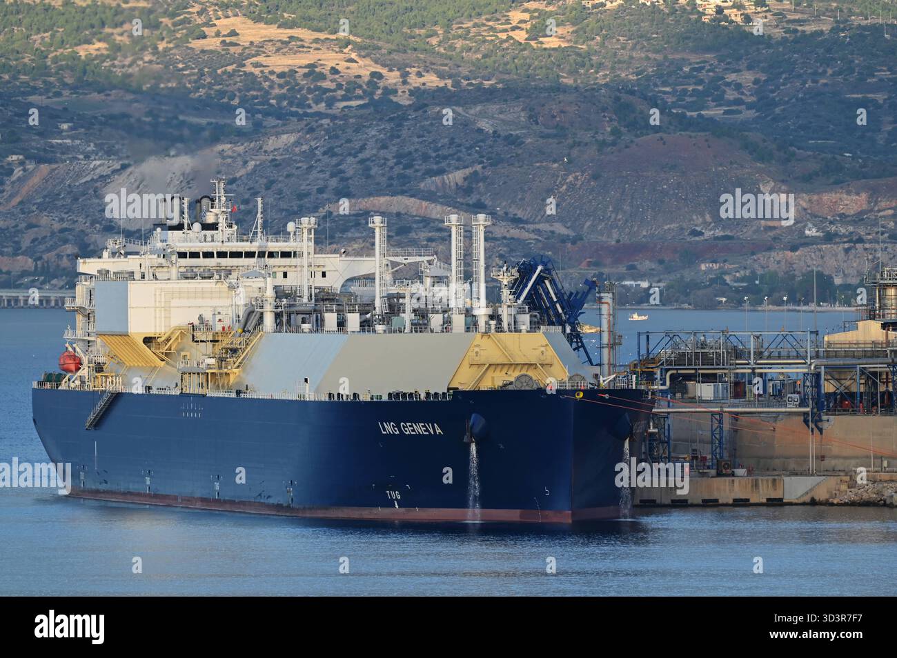 US LNG unloaded at Revithoussa terminal near Athens Tanker LNG GENEVA ...