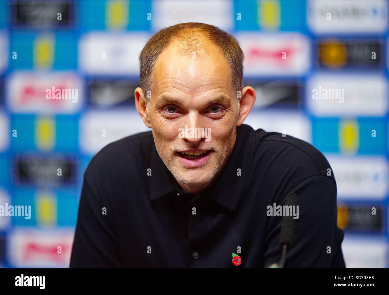 England manager Thomas Tuchel during a press conference at Wembley ...
