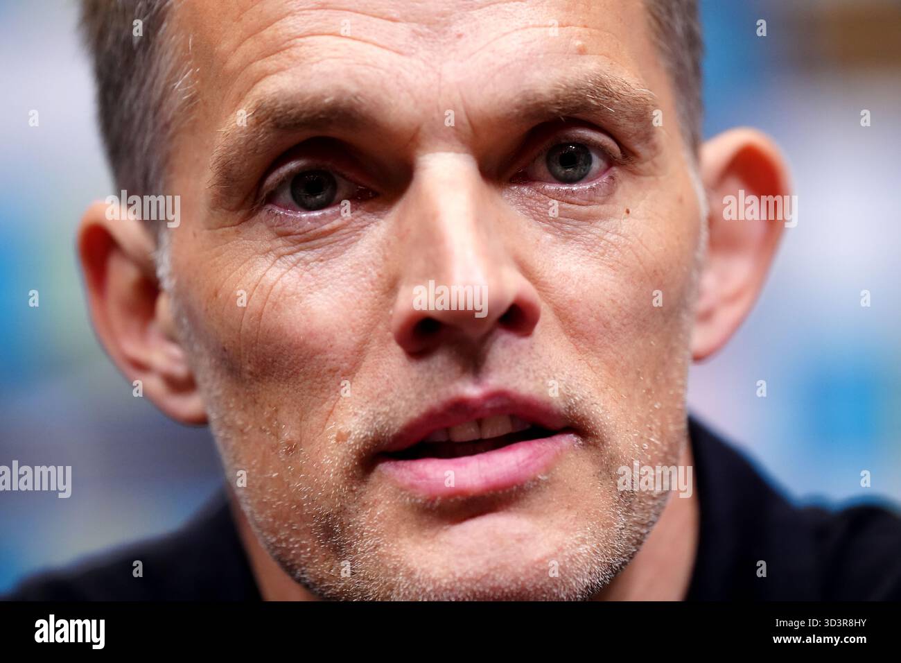 England manager Thomas Tuchel during a press conference at Wembley ...