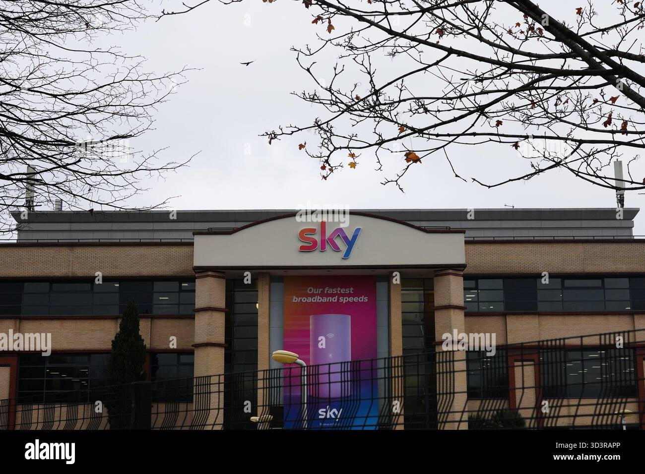 A view of the Sky headquarters, British broadcaster and ...