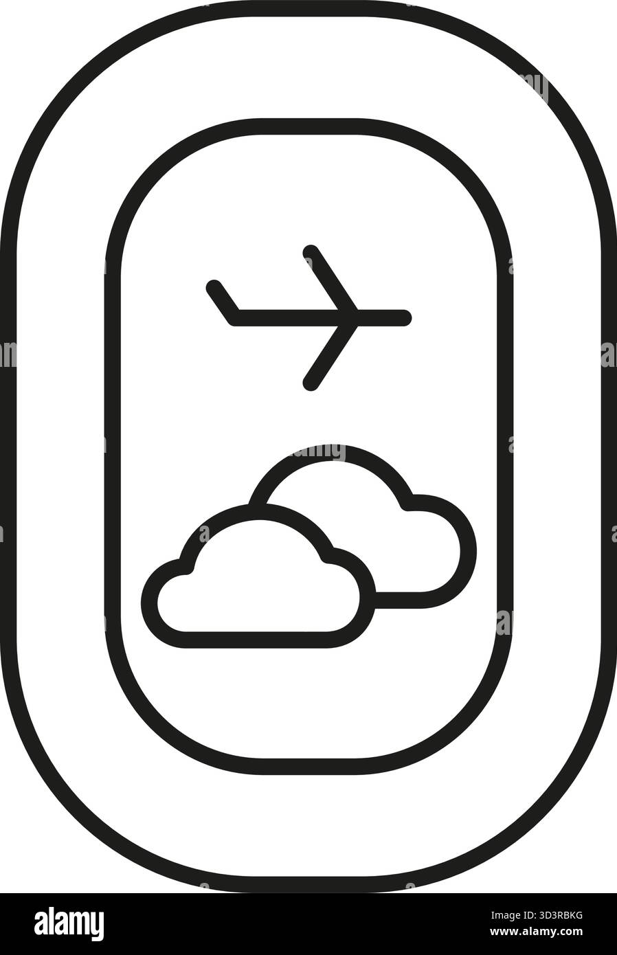 Aerial view flight line Stock Vector Images - Alamy