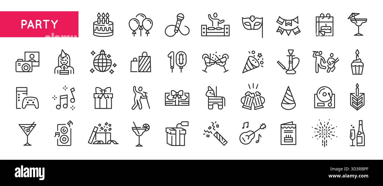 Confetti party balloon popper Stock Vector Images - Alamy