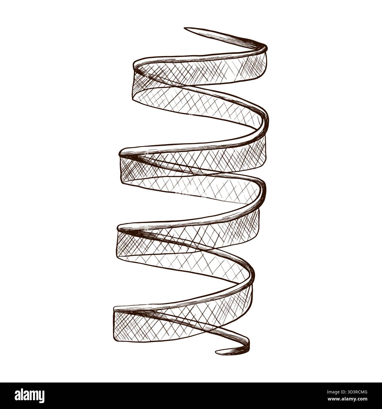 Drawing of a cat playing Cut Out Stock Images & Pictures - Alamy