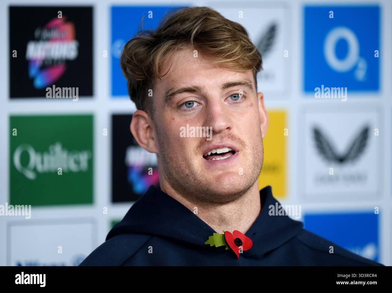 England's Alex Coles during a press conference at Allianz Stadium ...