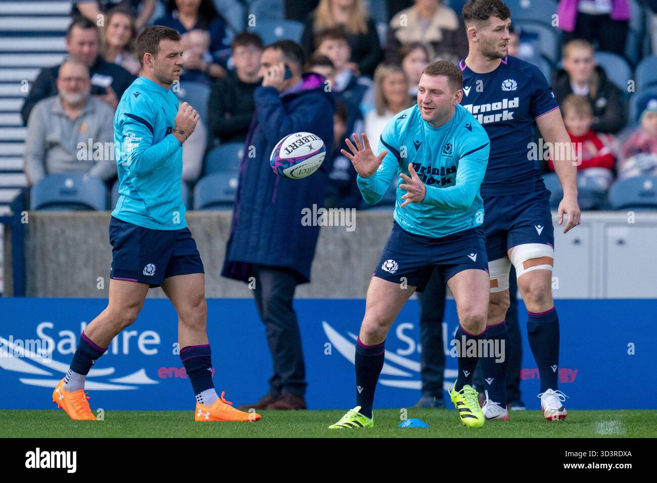 Scotland's Finn Russell during the Scotland team run at Scottish Gas ...