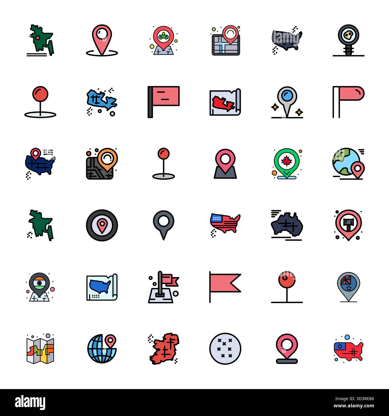 Geographical grid Stock Vector Images - Alamy