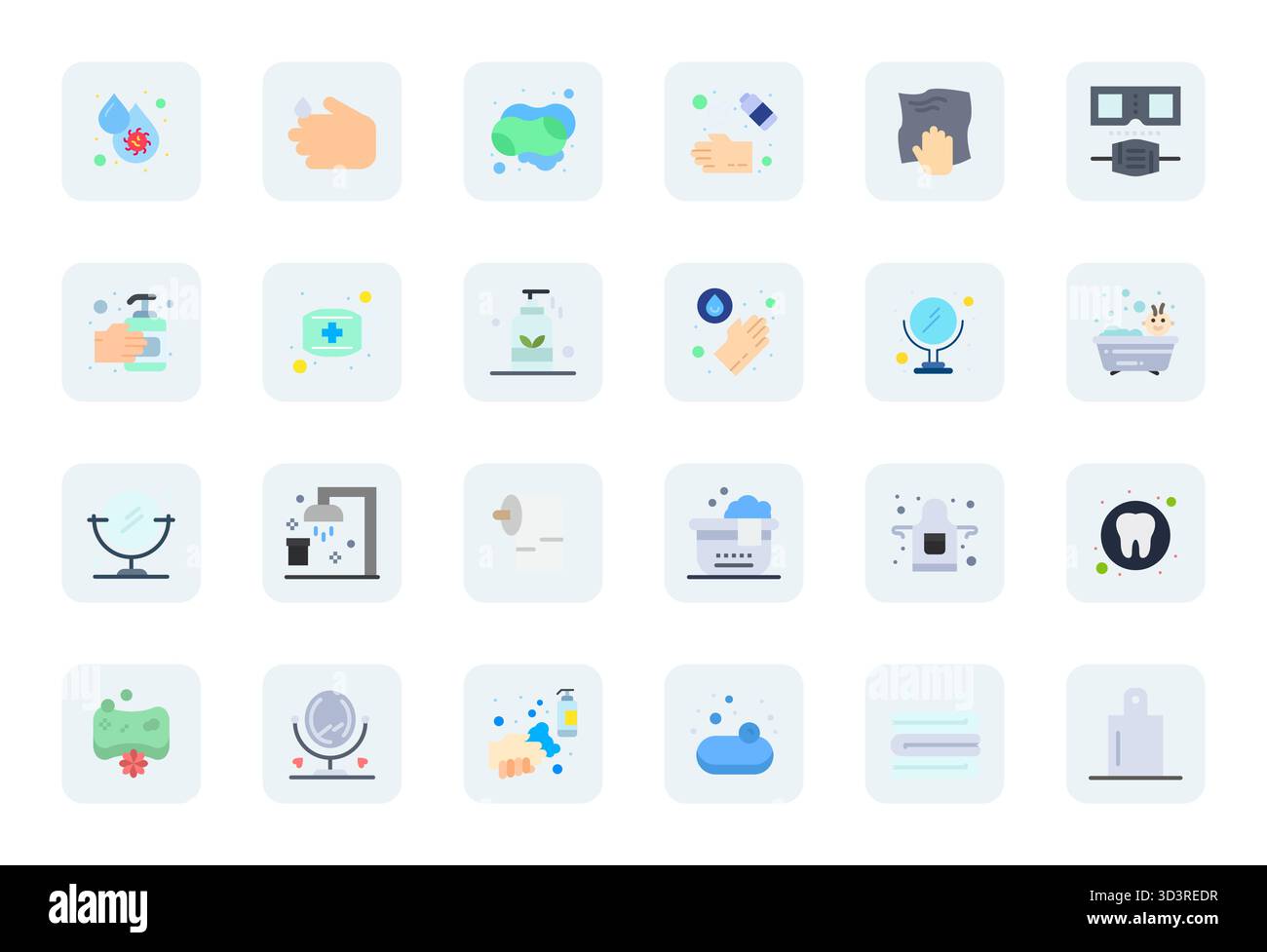 Future-ready pack of 24 vector icons themed around Hygiene, showcasing ...