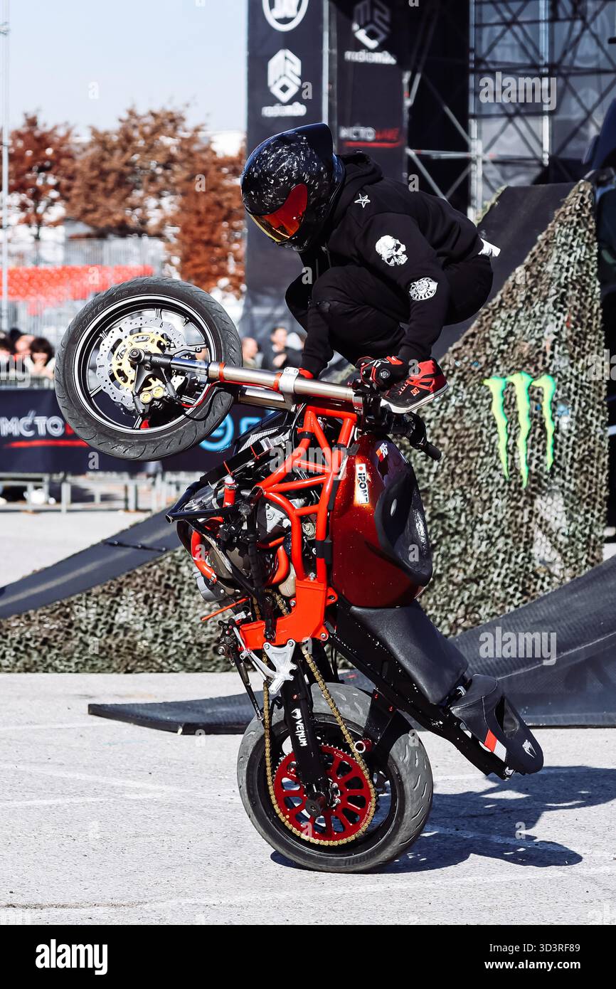 Milan, Italy. 06th Nov, 2025. Milan, the first day of the 82nd EICMA ...
