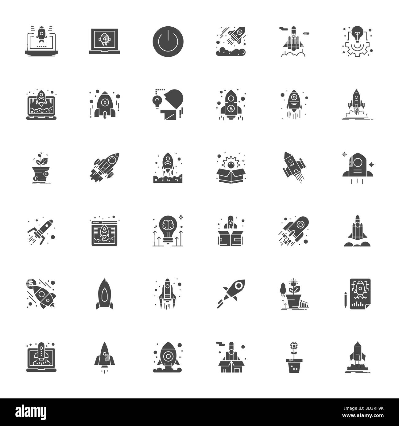 Precision-engineered 36 Filled vector icons for Startup, designed at ...