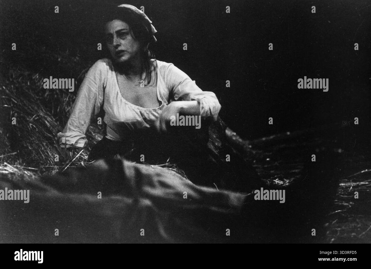 Italian actress Anna Magnani in the theatre play La Lupa (She-Wolf ...