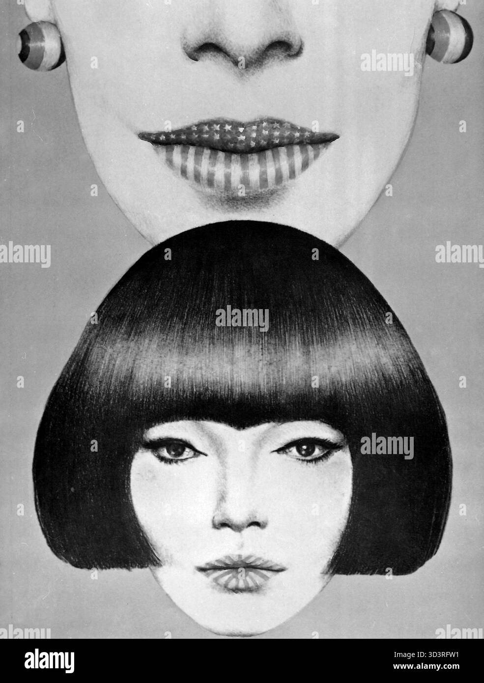 Flags of usa Black and White Stock Photos & Images - Alamy