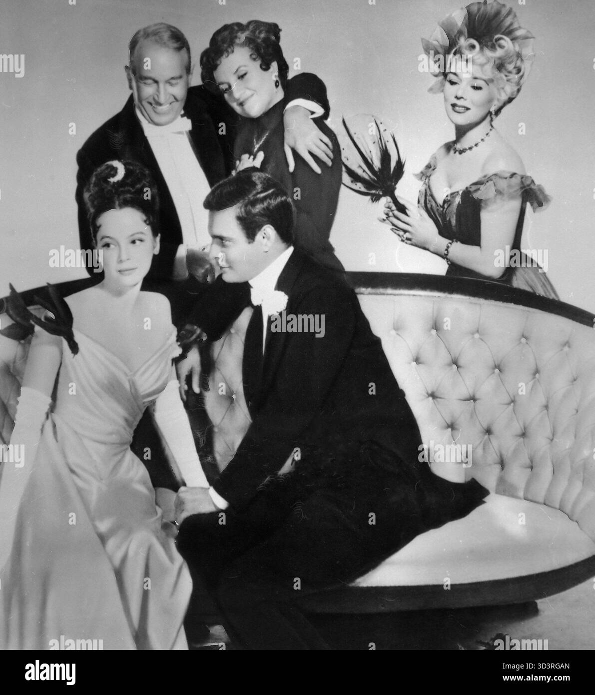 American actors Leslie Caron and Louis Jordan in the movie Gigi, USA ...