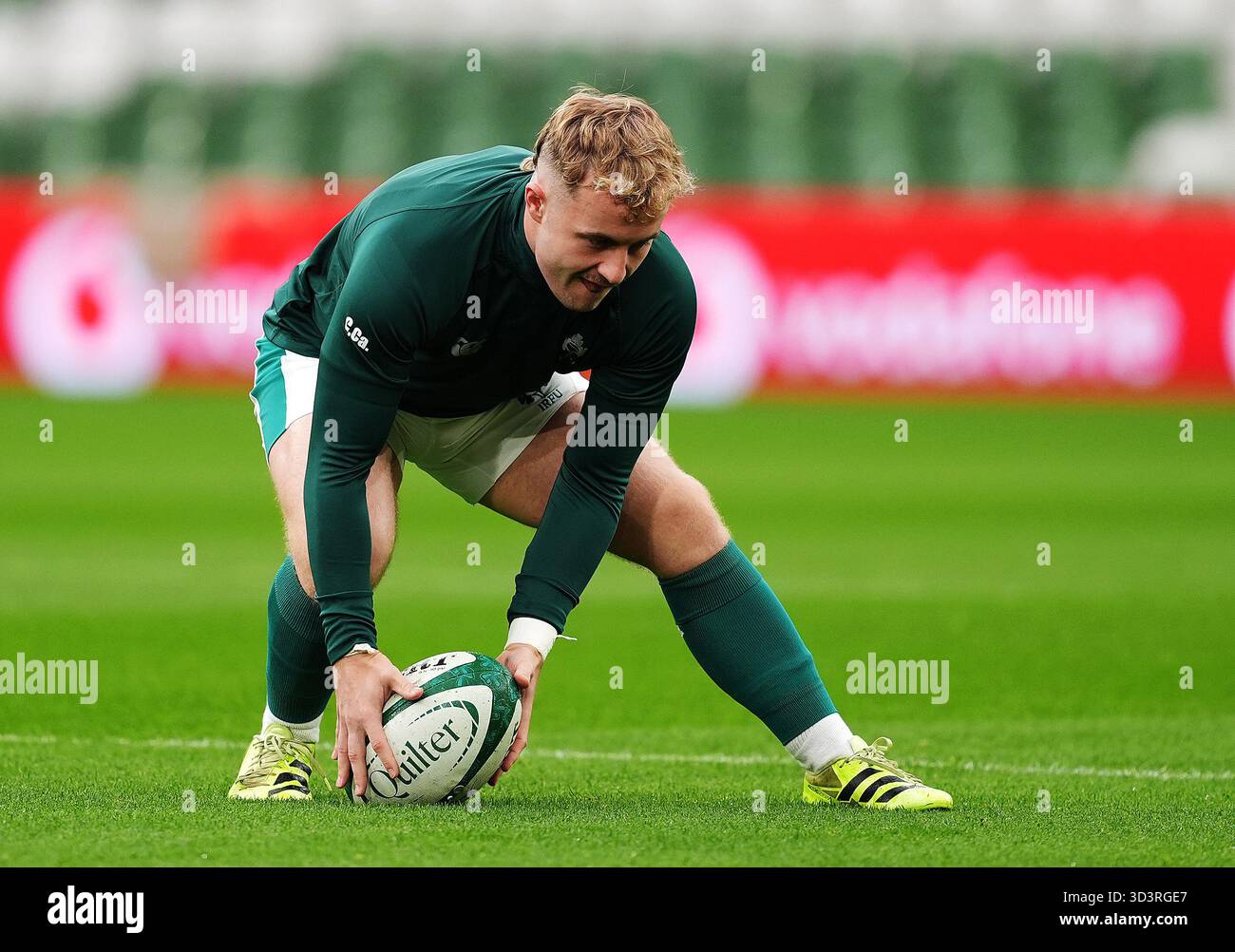 Ireland's Craig Casey during the captain's run at the Aviva Stadium in ...