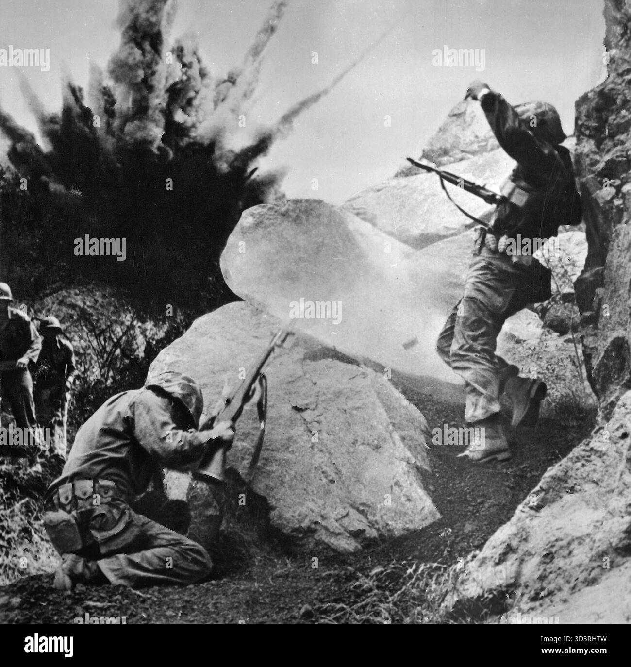 Scene from the movie Pork Chop Hill, USA 1959 Stock Photo - Alamy
