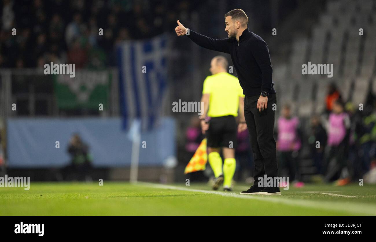 MALMÖ, SWEDEN 20251106Malmö FF's coach Anes Mravac during Thursday's ...