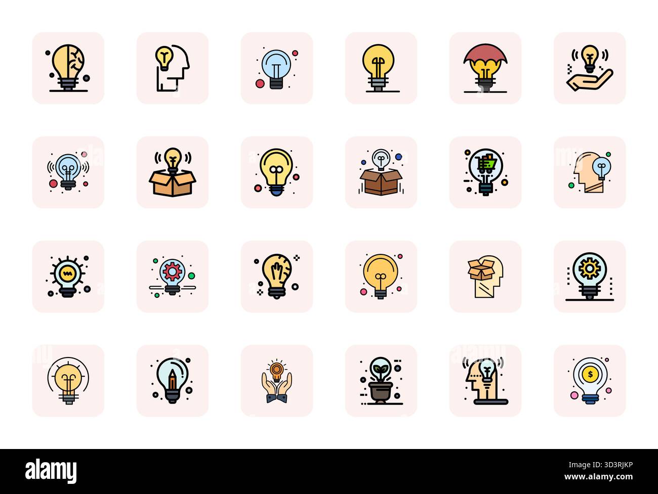 Revolutionary set of 24 Editable vector icons inspired by Inventive ...